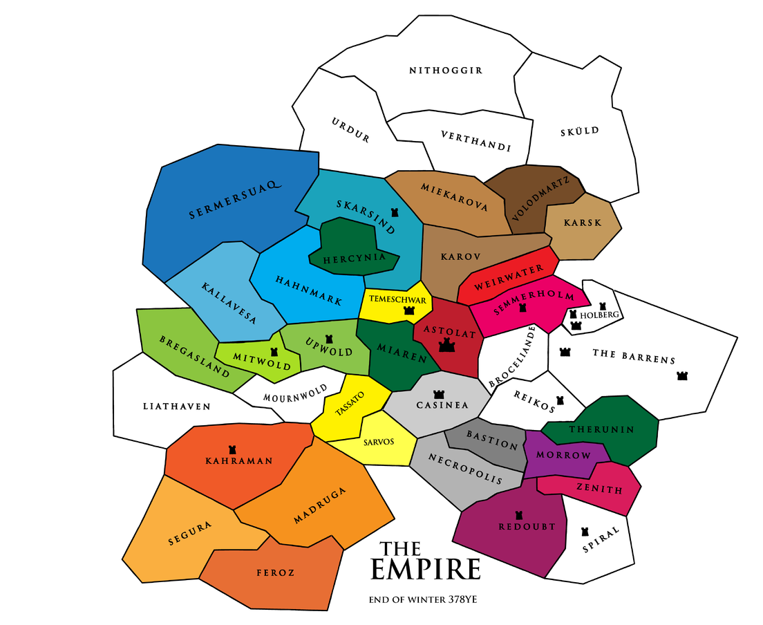 Map - Coloured Territories - Empire