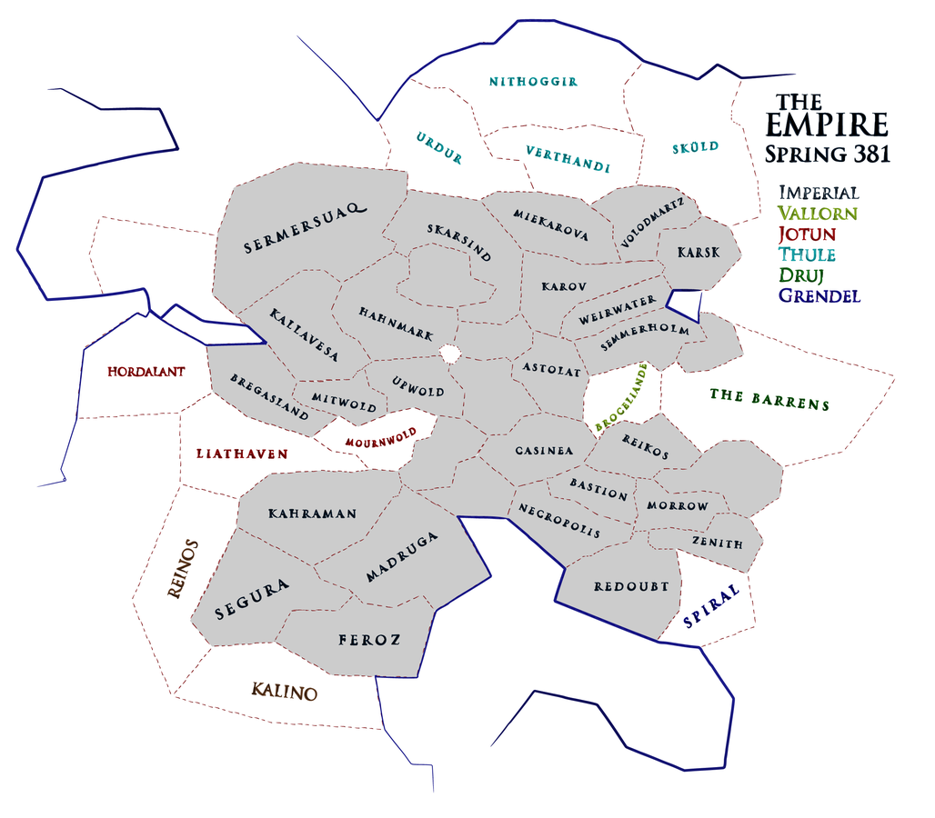 Map - Coloured Territories - Empire